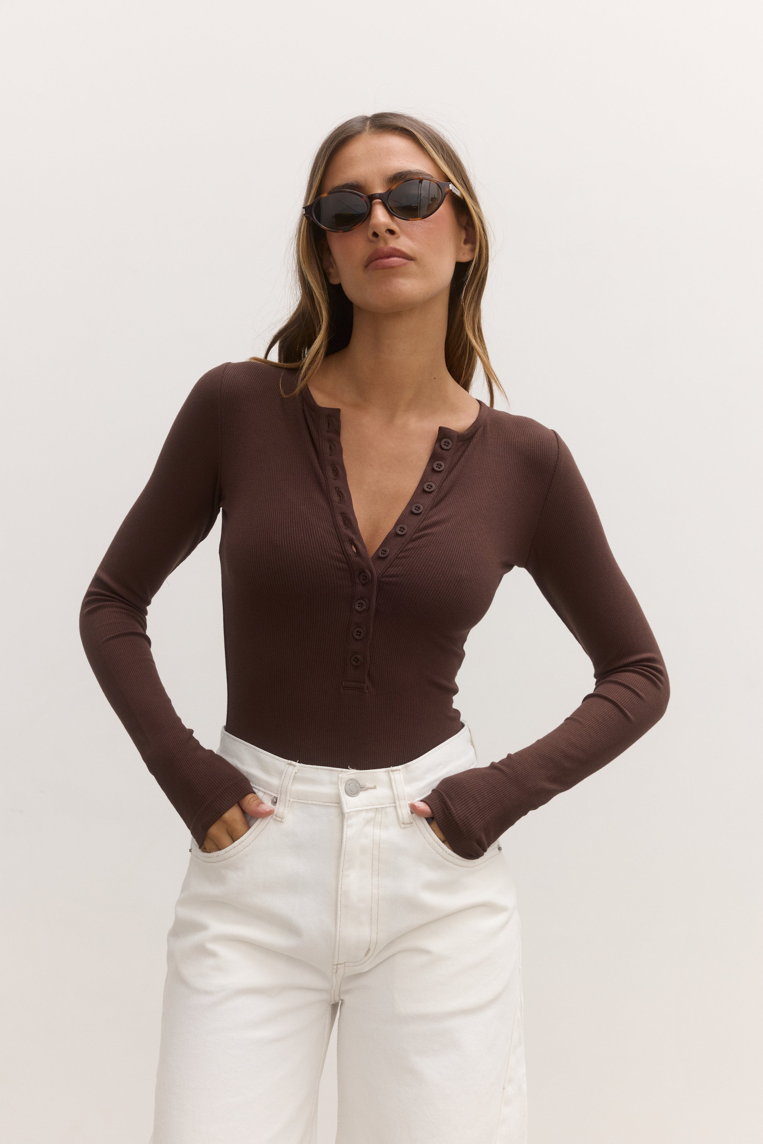 LARA BODYSUIT - CHOCOLATE – Bayse Brand