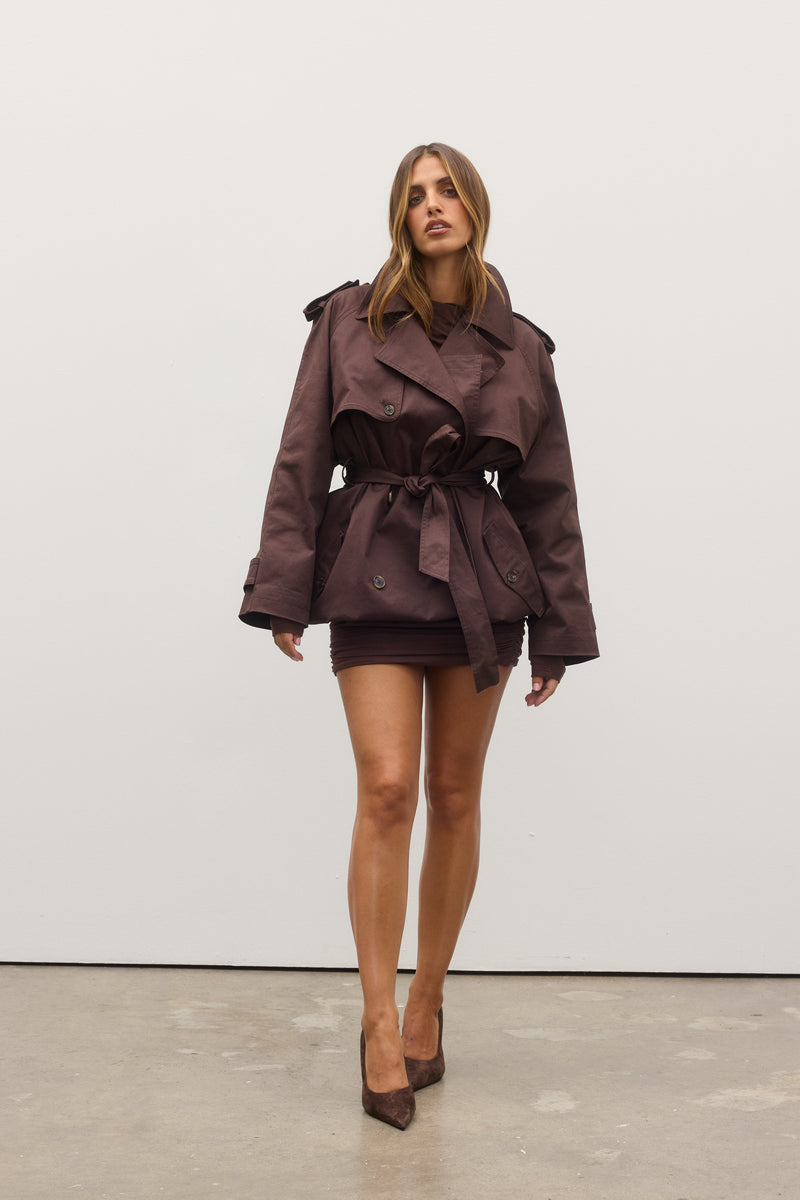 REECE TRENCH COAT - ESPRESSO – Bayse Brand
