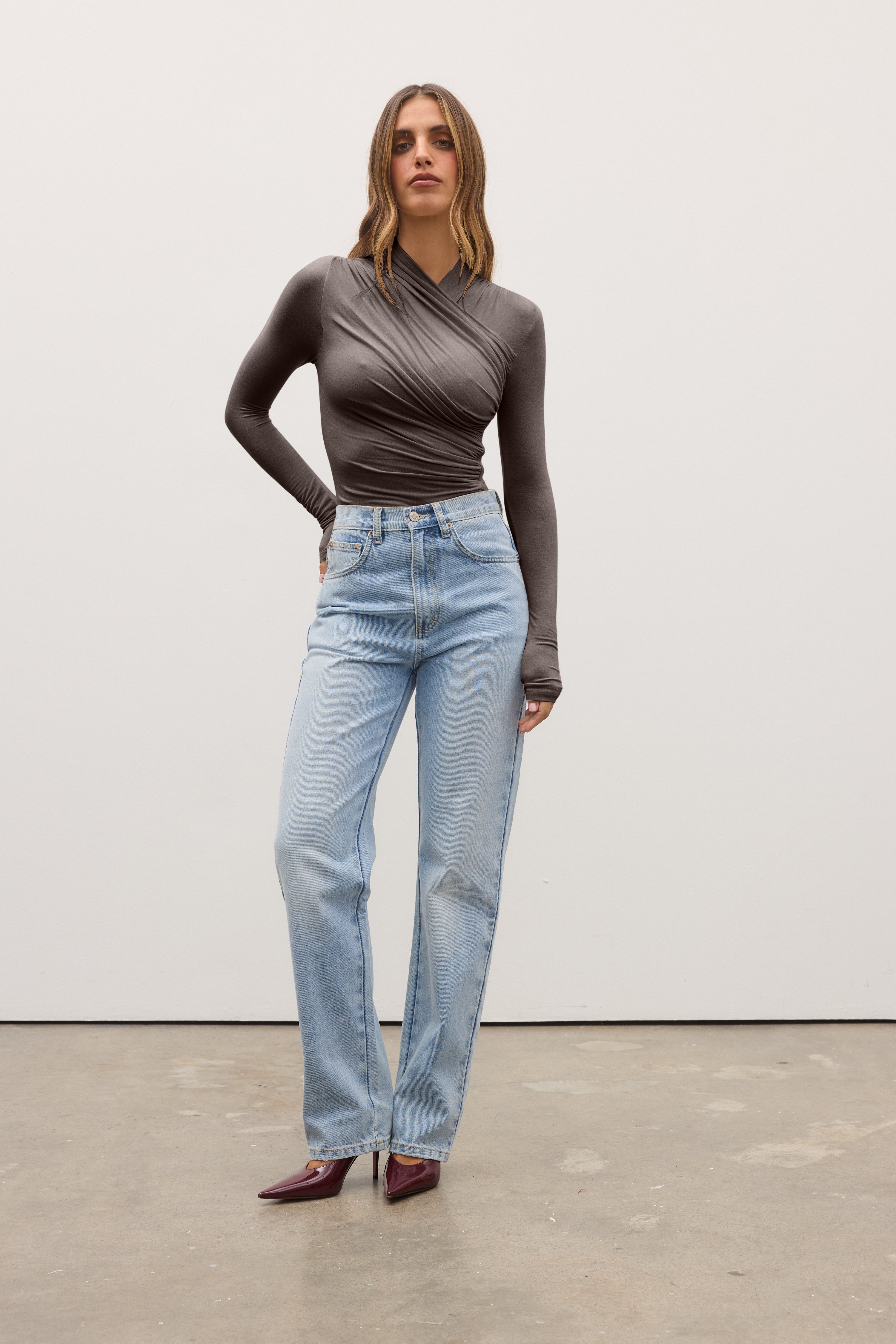 AMRITA BODYSUIT - SMOKE – Bayse Brand