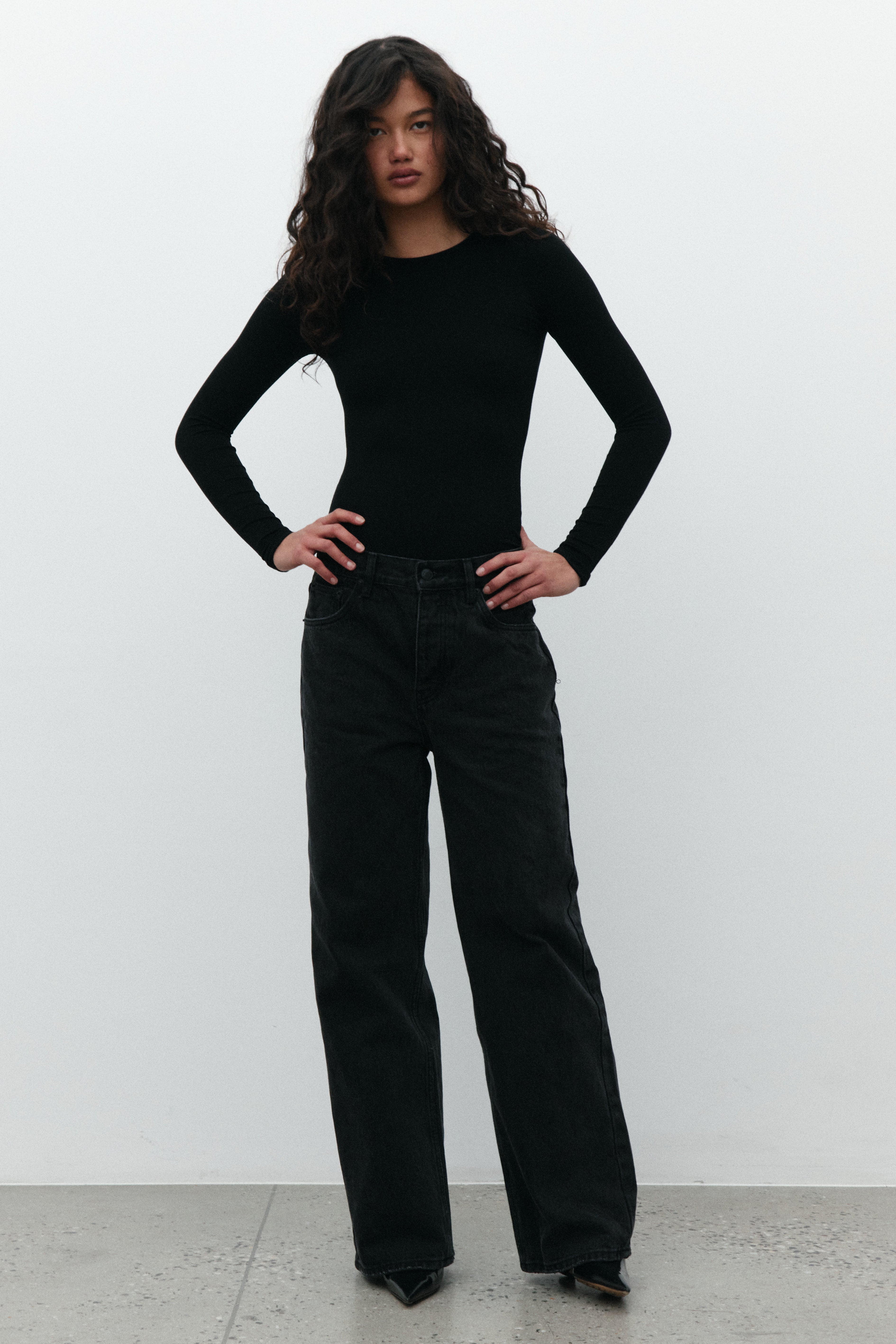 Elise Bodysuit Black Bayse Brand